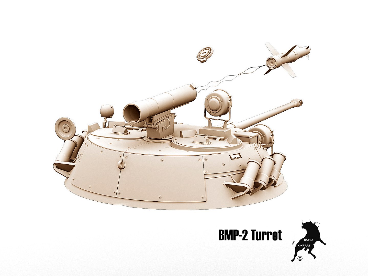 3d Turret Bmp-2