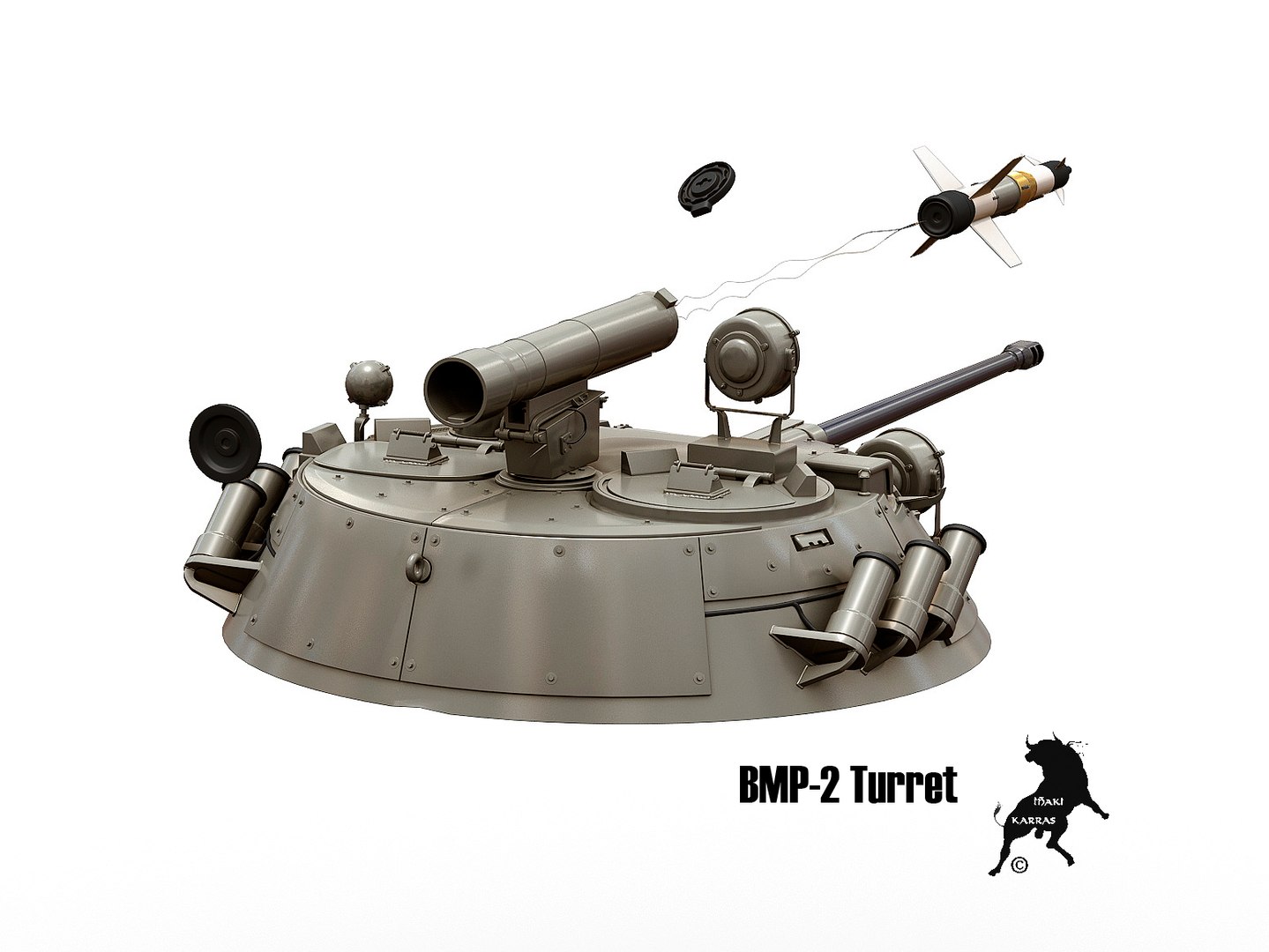 3d Turret Bmp-2