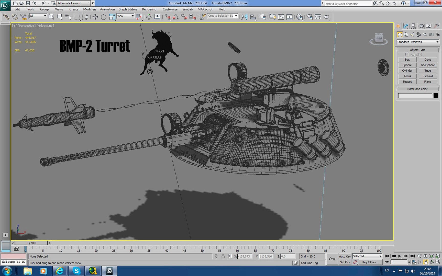 3d Turret Bmp-2
