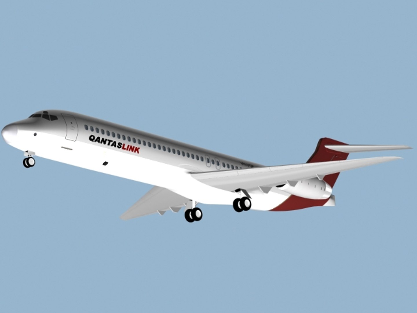 B 717-200 Qantas 717 3ds