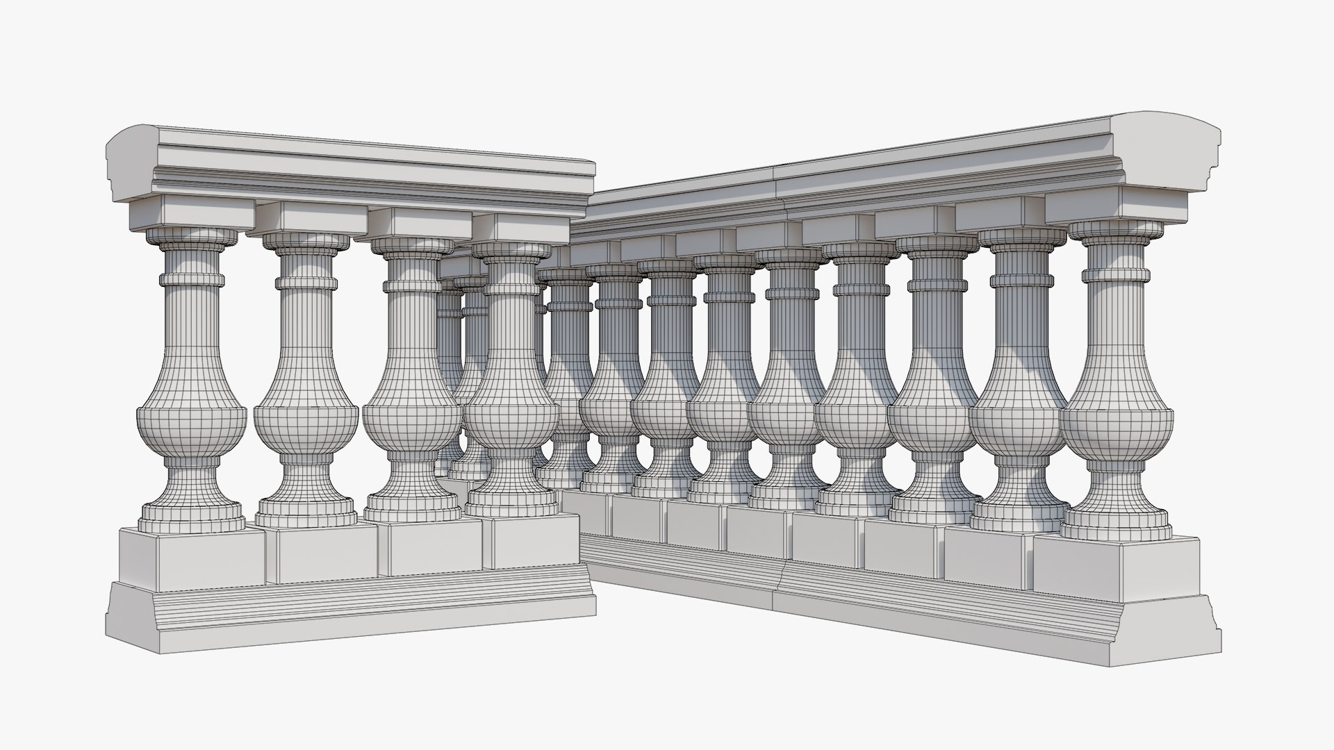 Balustrades 3D model - TurboSquid 2037971