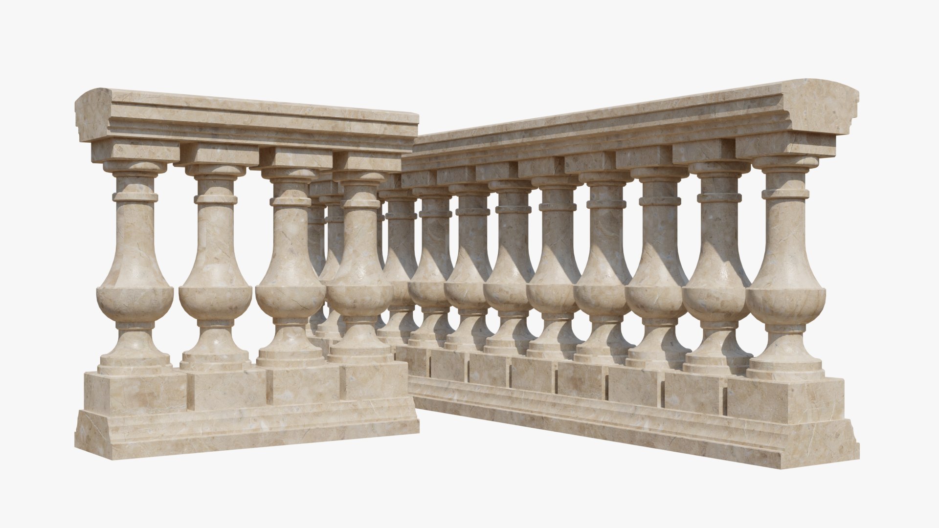 Balustrades 3D model - TurboSquid 2037971