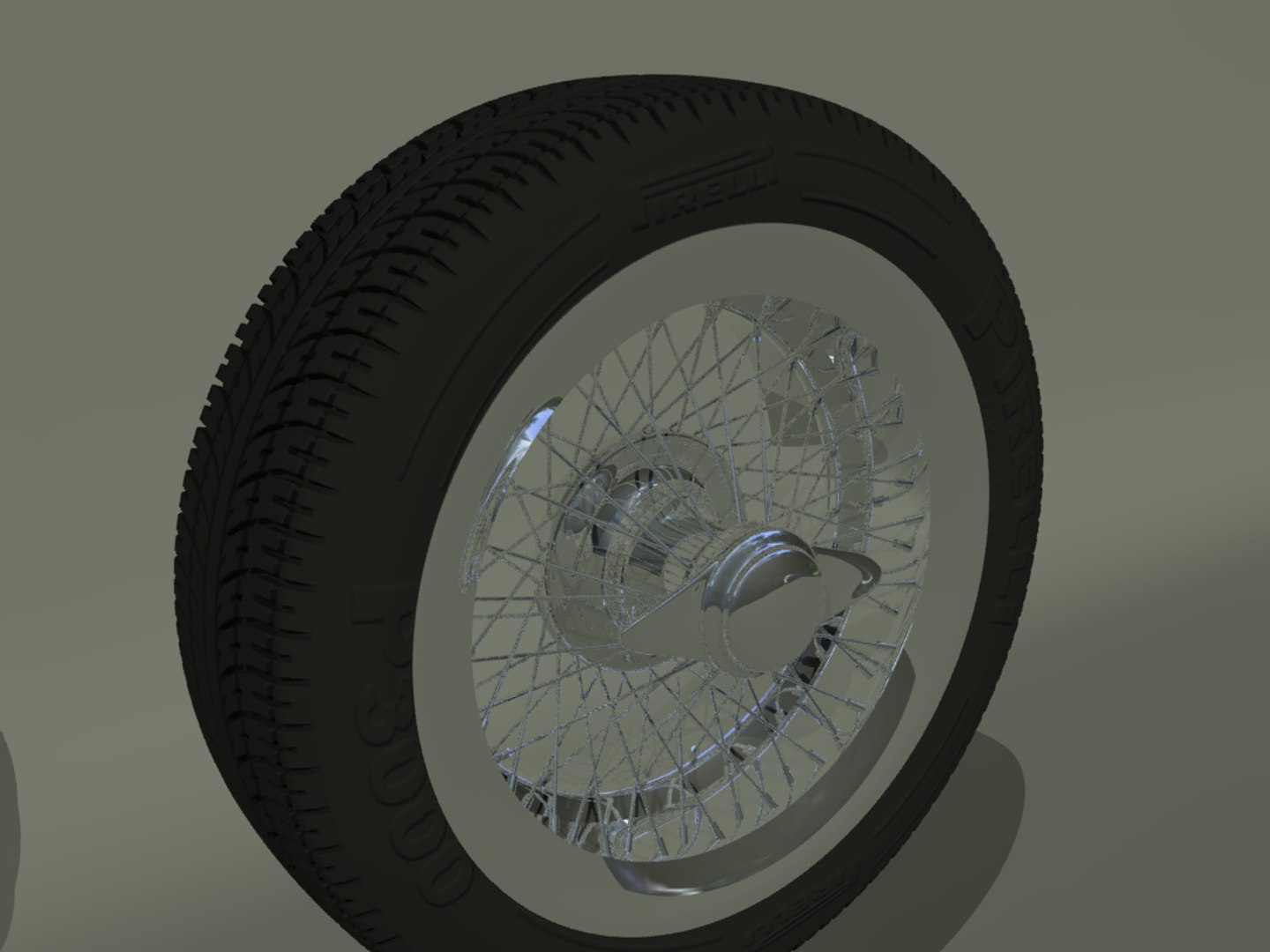 60 Spoke Wire Wheel 3d Max