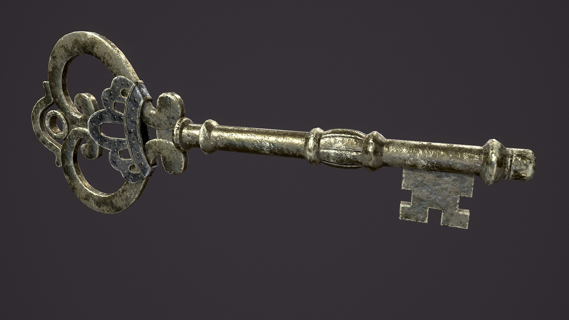 3D Medieval Skeleton Key 3 Model - TurboSquid 1758765