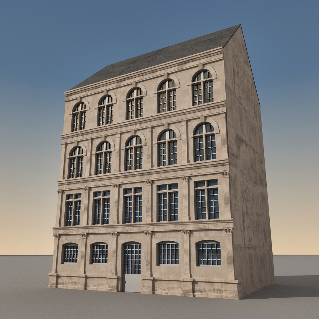 3d european building europe model