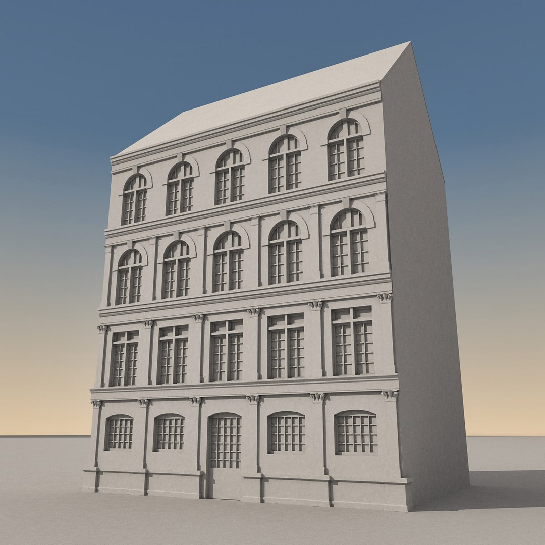 3d european building europe model