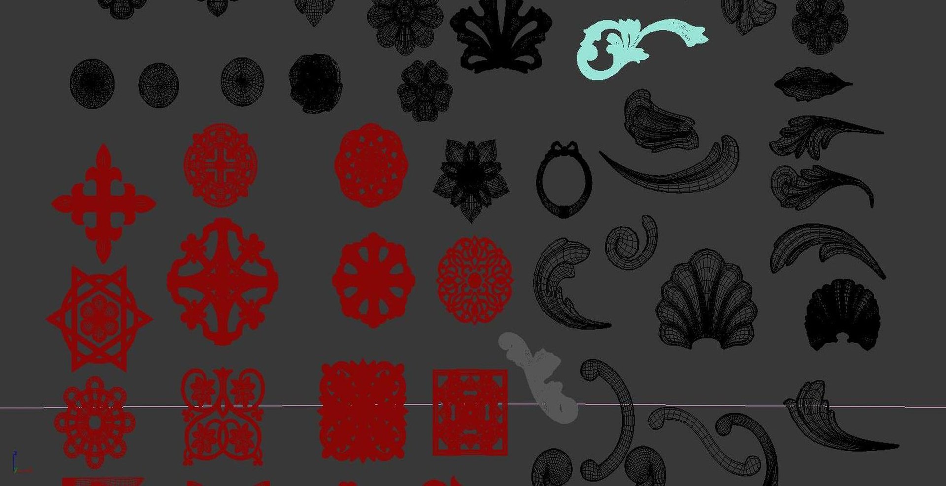 European style carving 3D model - TurboSquid 2129441
