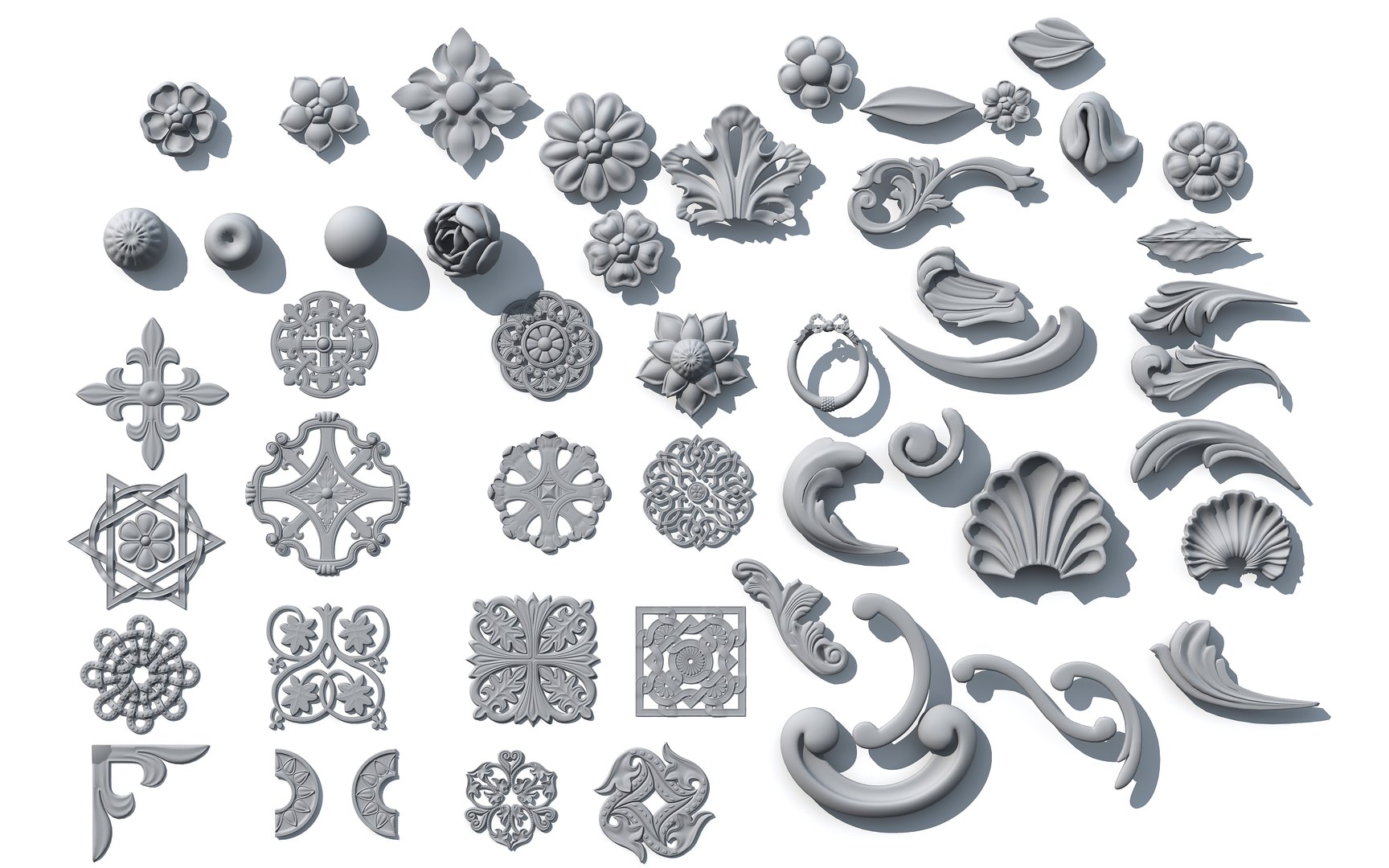 European style carving 3D model - TurboSquid 2129441