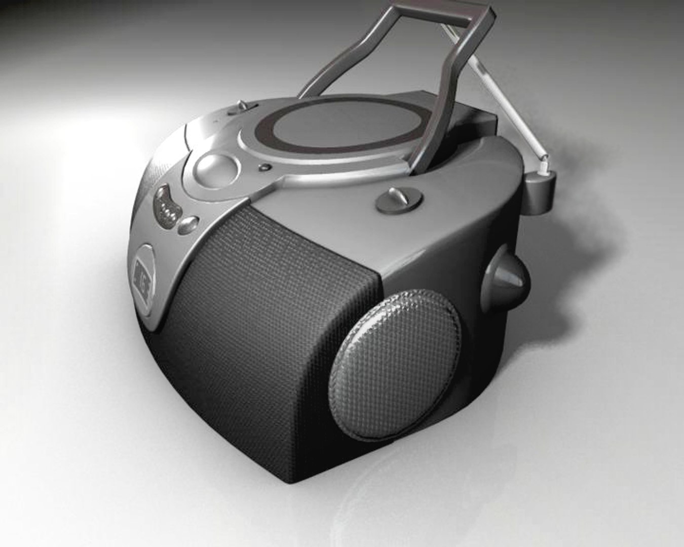 Boom Box 3d Model