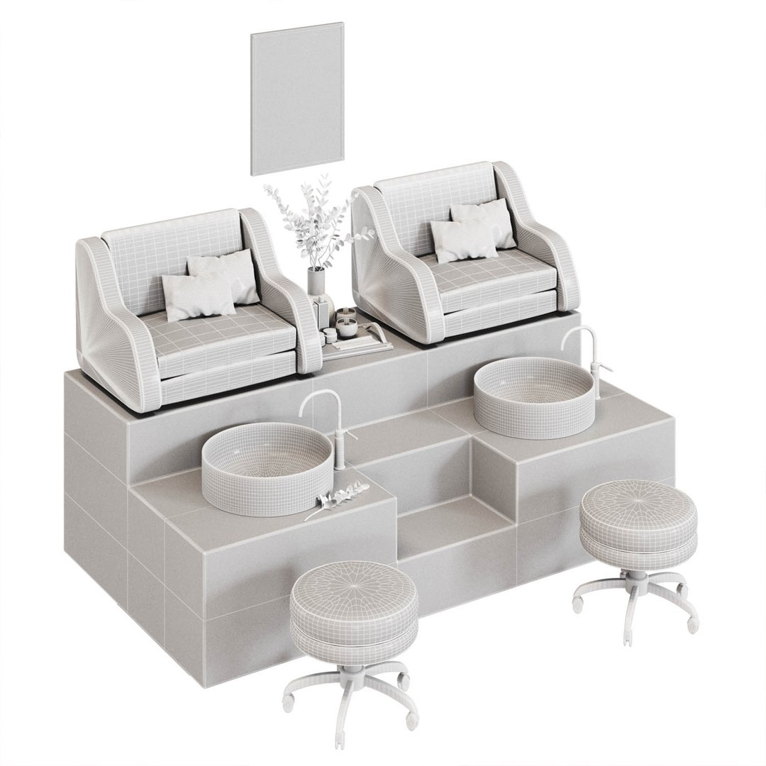 3D Pedicure Beauty Salon - TurboSquid 2116451