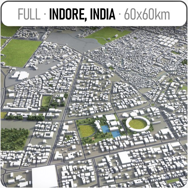 Indore surrounding - 3D - TurboSquid 1511340