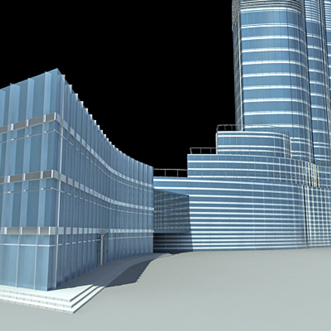 3d dubai tower skyscraper model