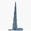 3d dubai tower skyscraper model
