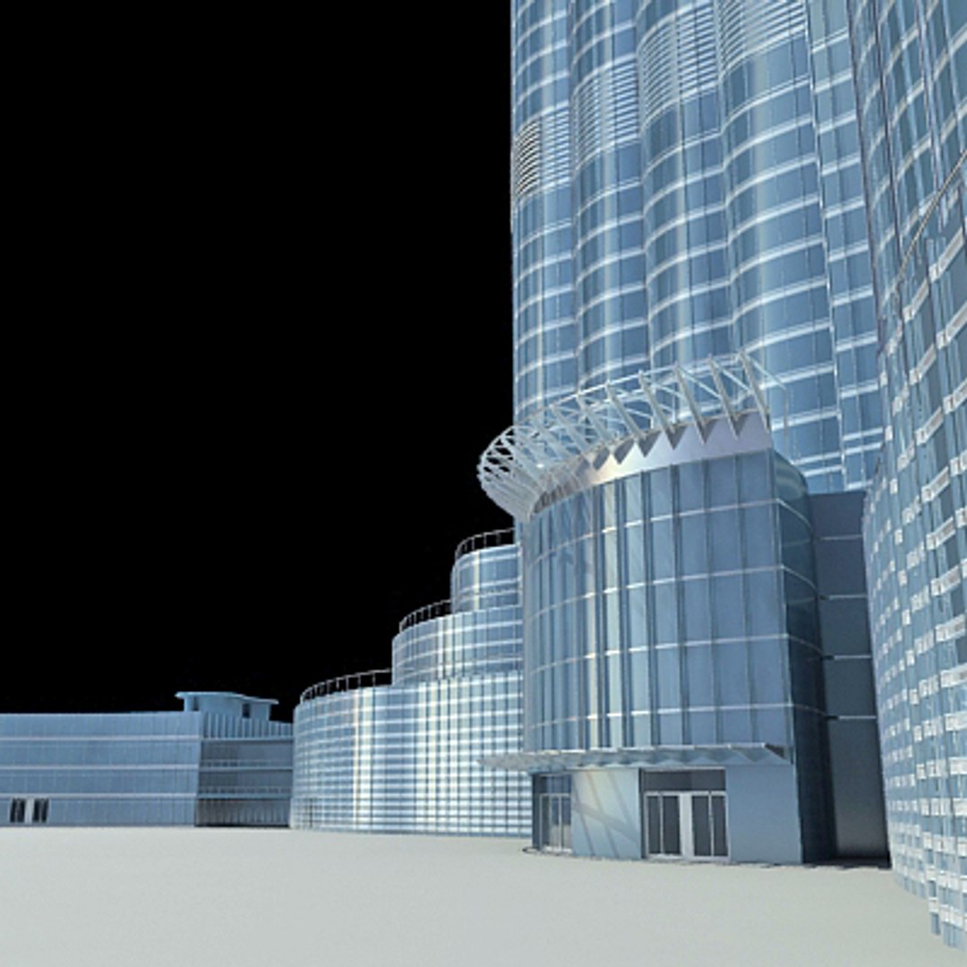 3d dubai tower skyscraper model