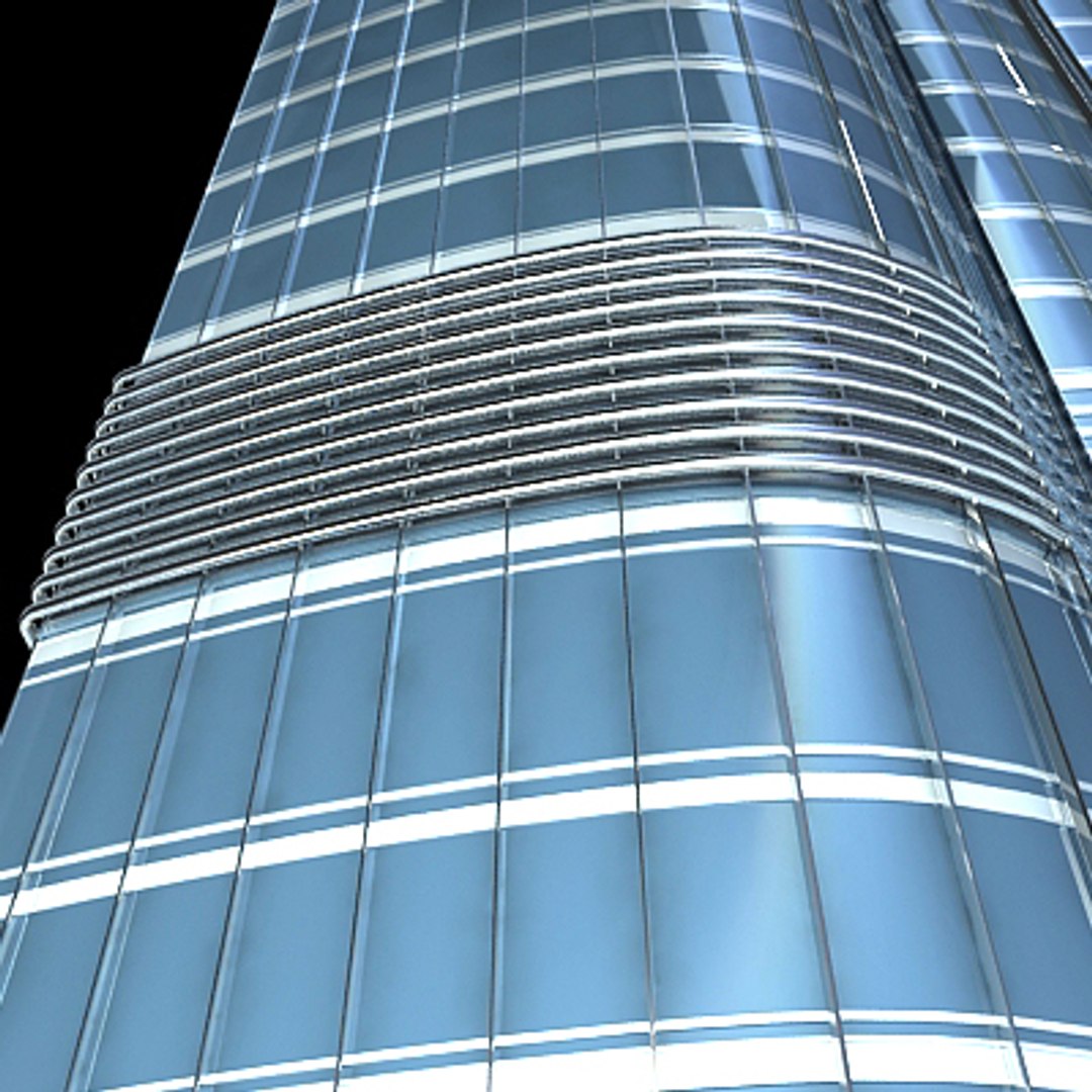 3d dubai tower skyscraper model