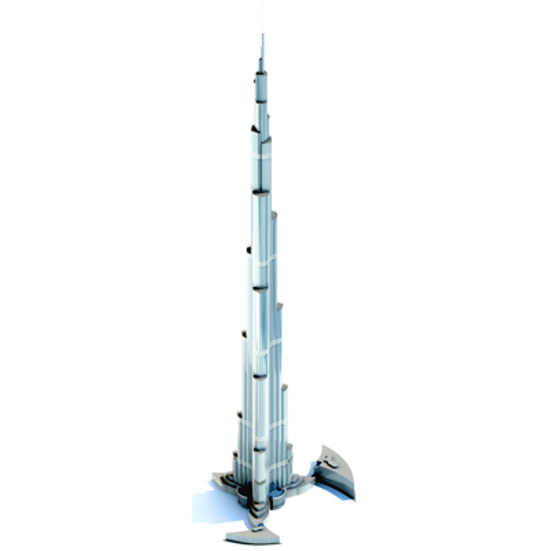 3d dubai tower skyscraper model