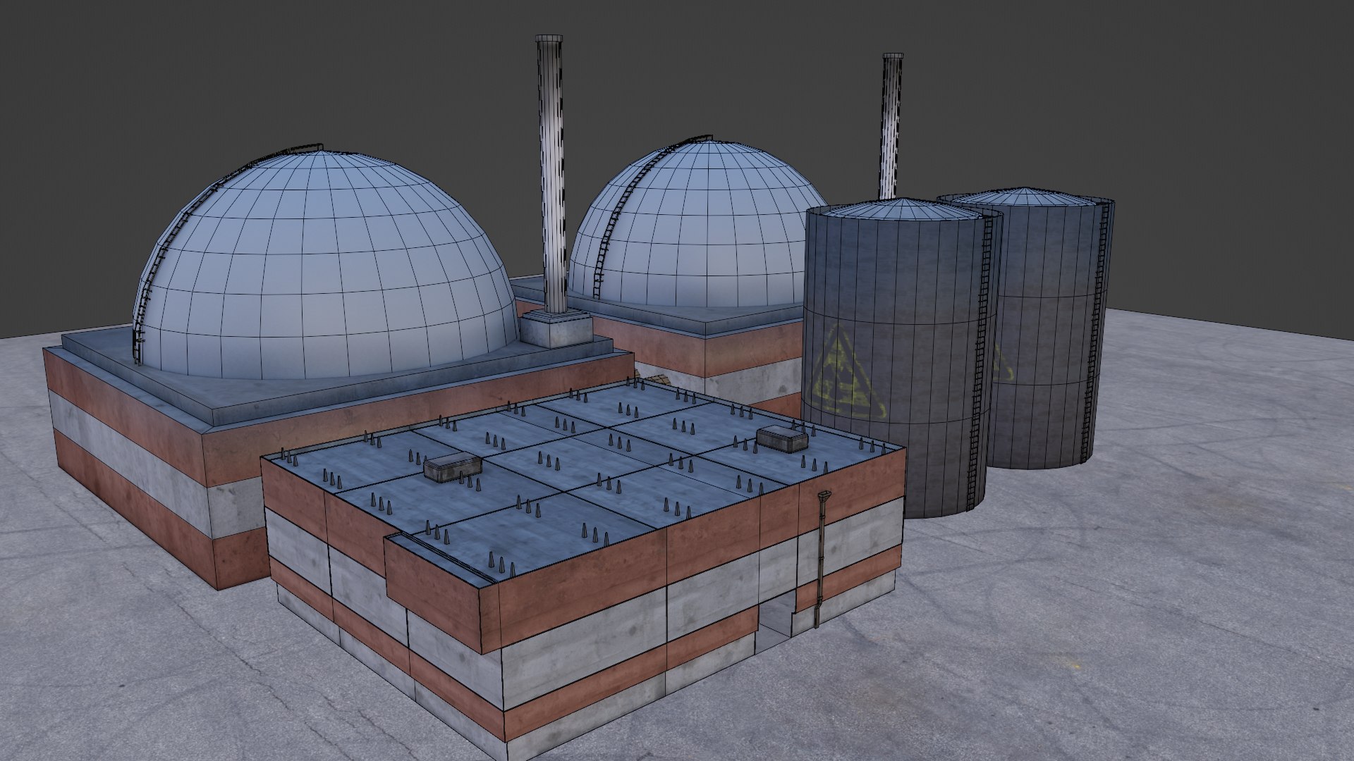 Nuclear Reactor Energy Power Plant Low Poly 3D - TurboSquid 2378644