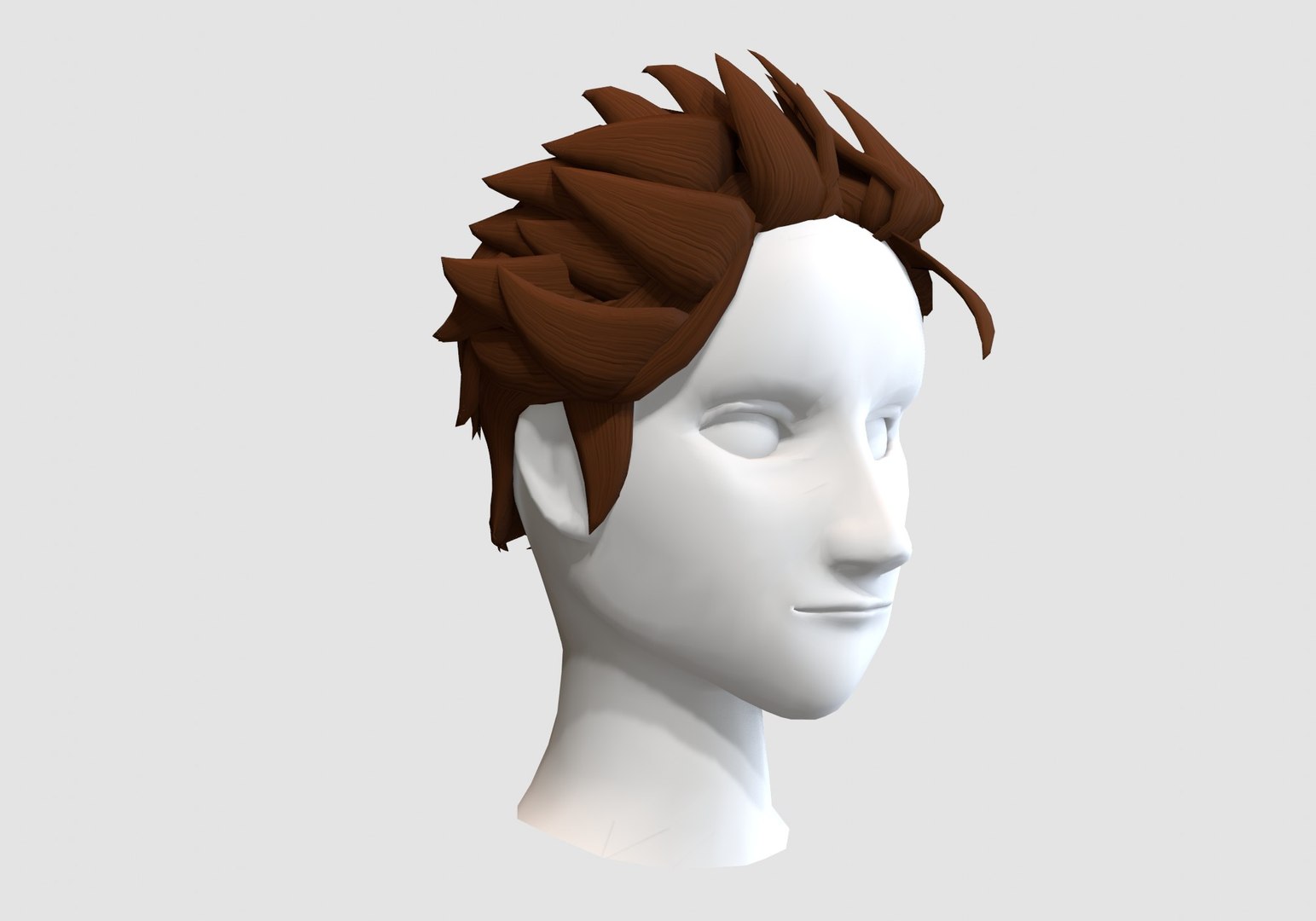 Sharp Male Hairstyle 3D Model - TurboSquid 1922859