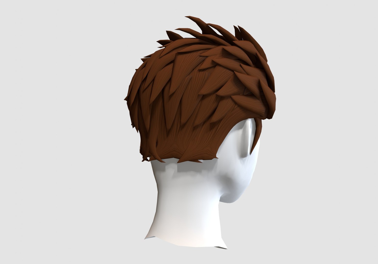 Sharp Male Hairstyle 3D Model - TurboSquid 1922859