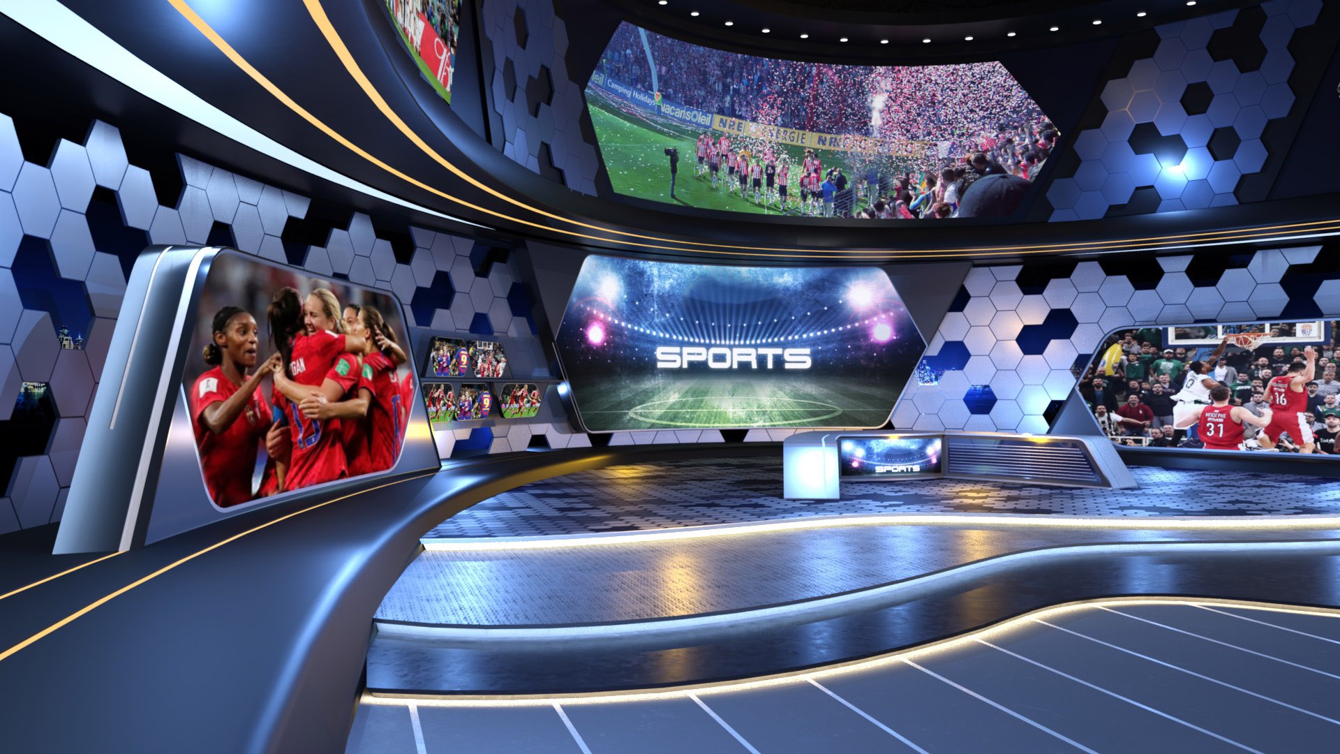 TV Studio Sports 2024 3D - TurboSquid 2236940
