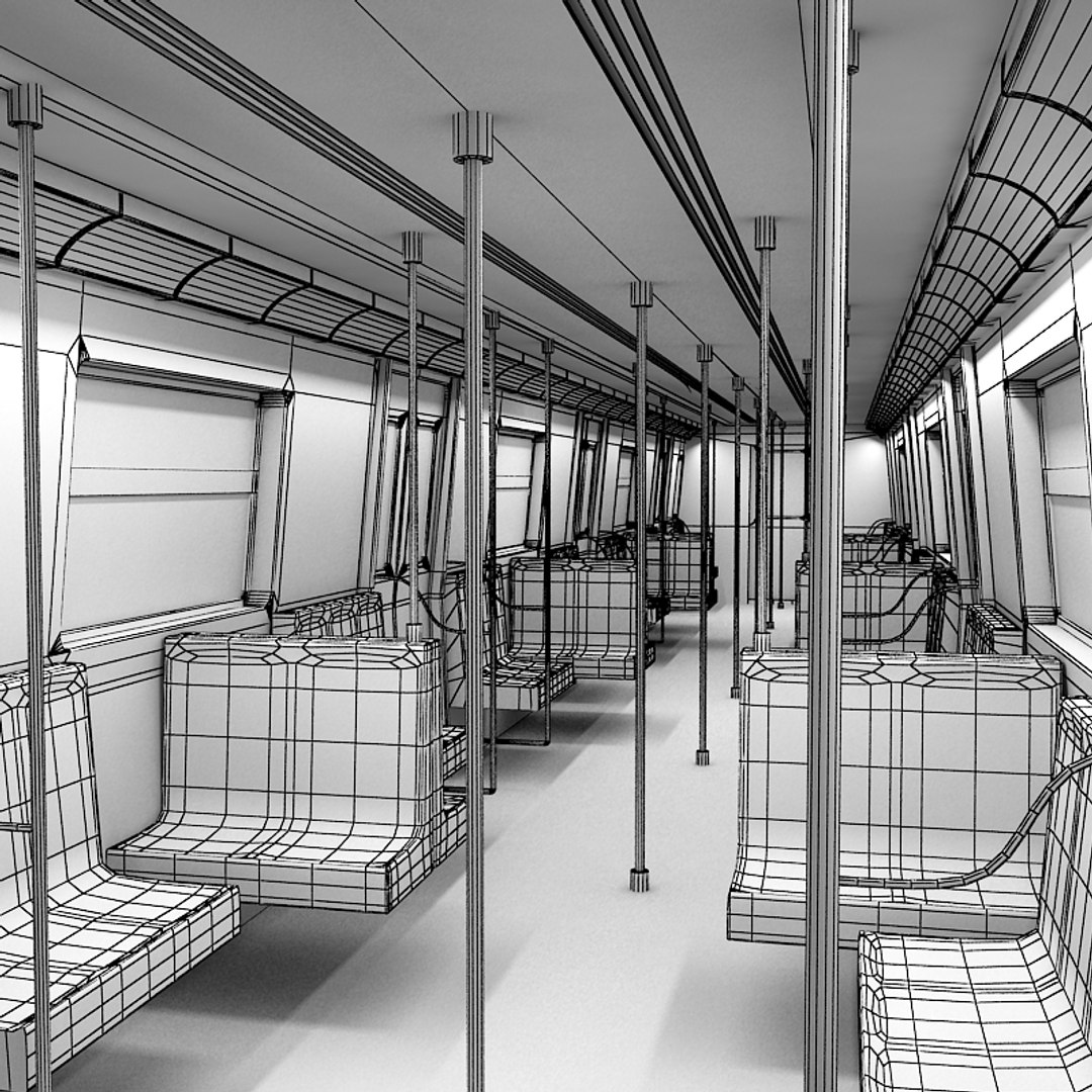 R68 Train Interior Subway 3d Max