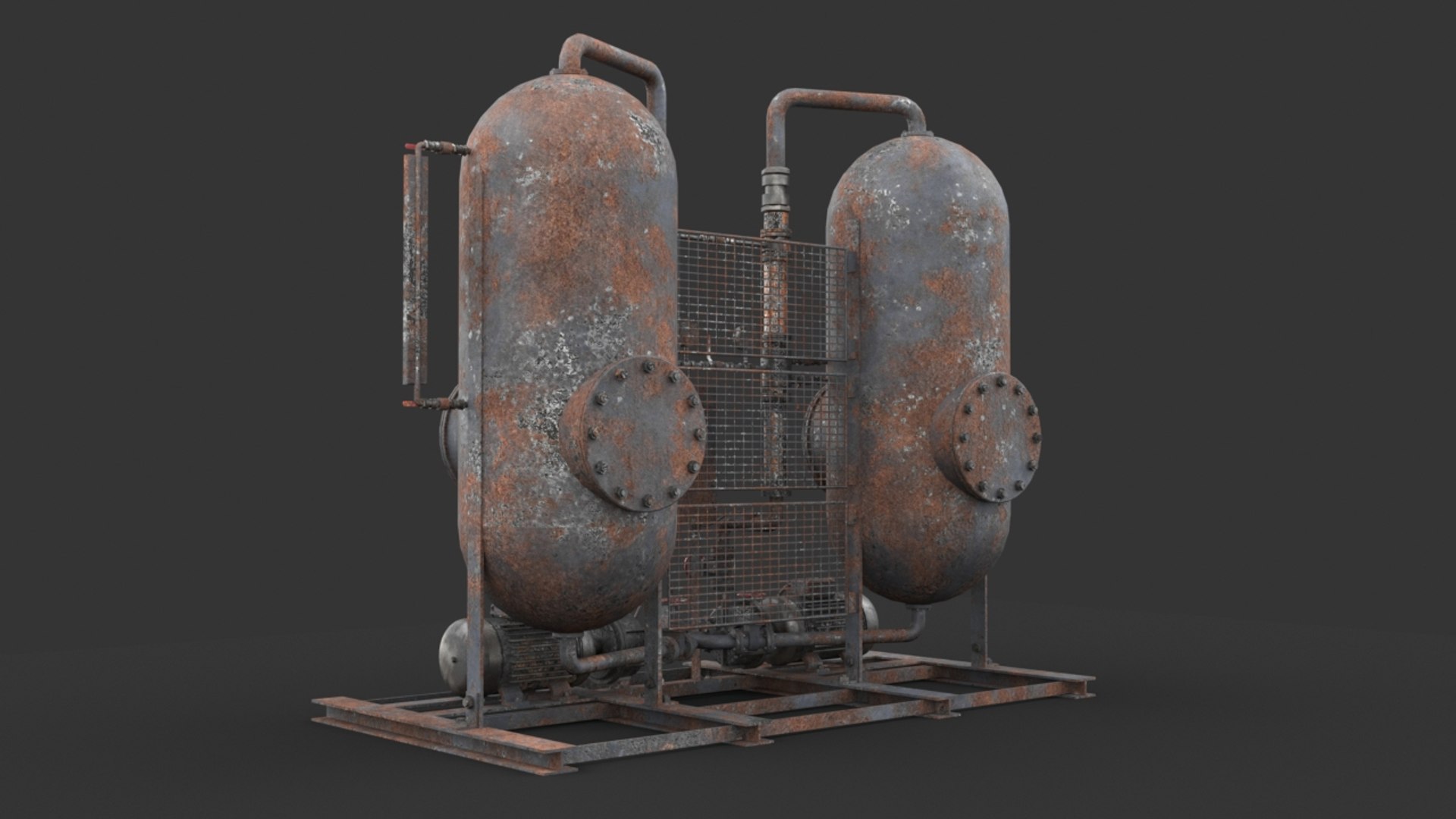 Rusted Machinery Device 3D Model - TurboSquid 1377650