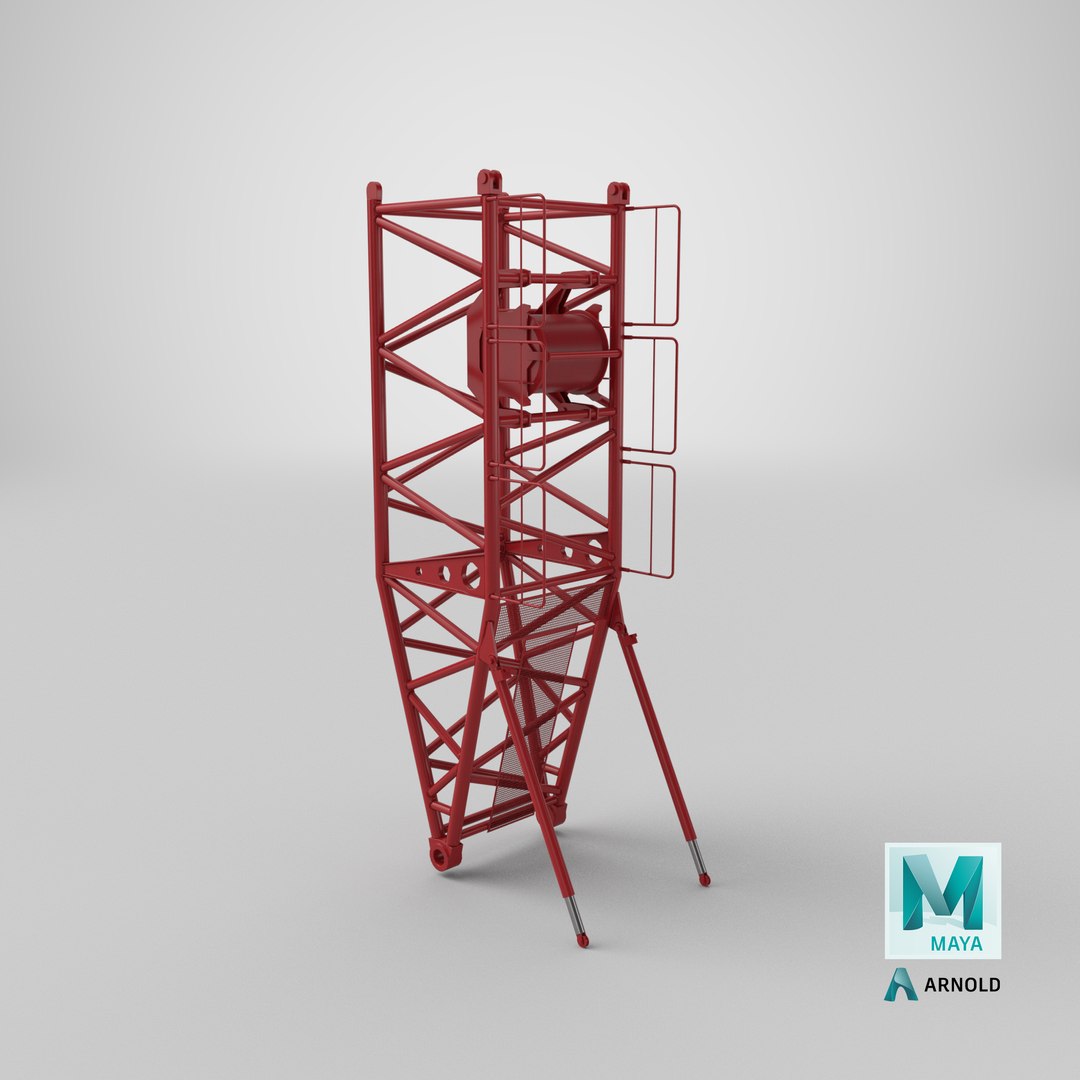 3D Crane S Pivot Section Model - TurboSquid 1680106