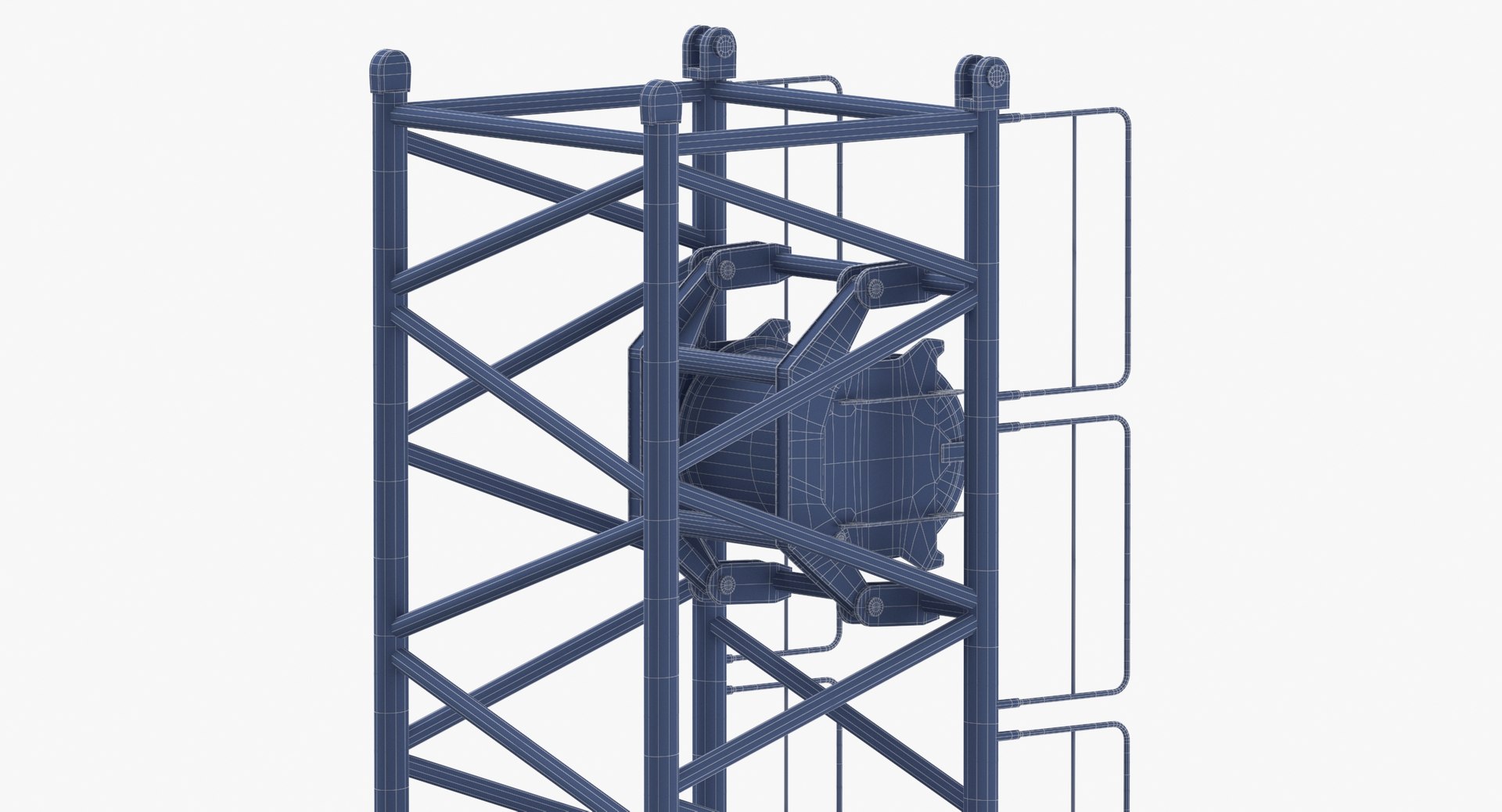 3D Crane S Pivot Section Model - TurboSquid 1680106