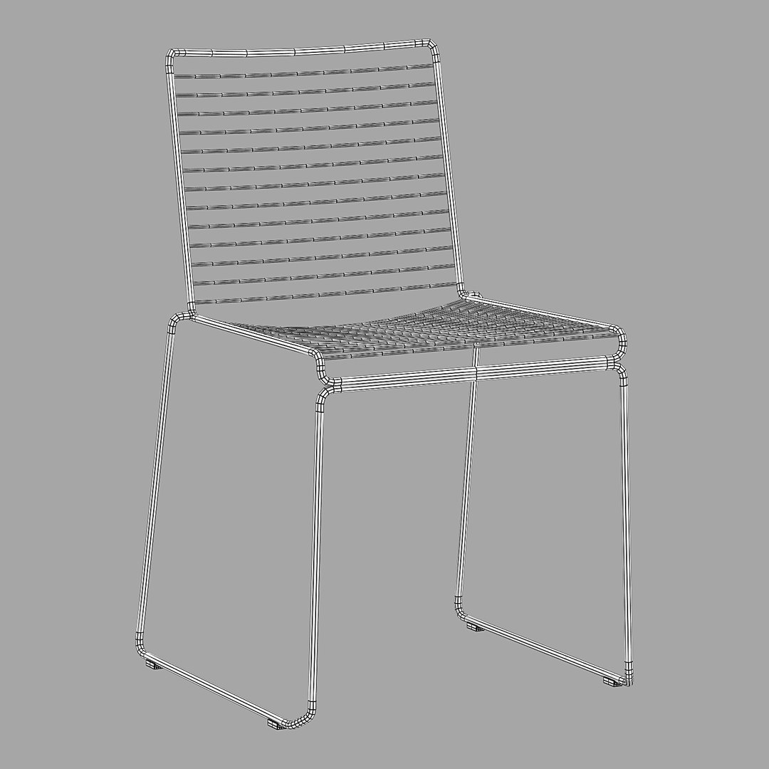 Hay Dining Set Hee Chair-AAC Table 3D - TurboSquid 2402471