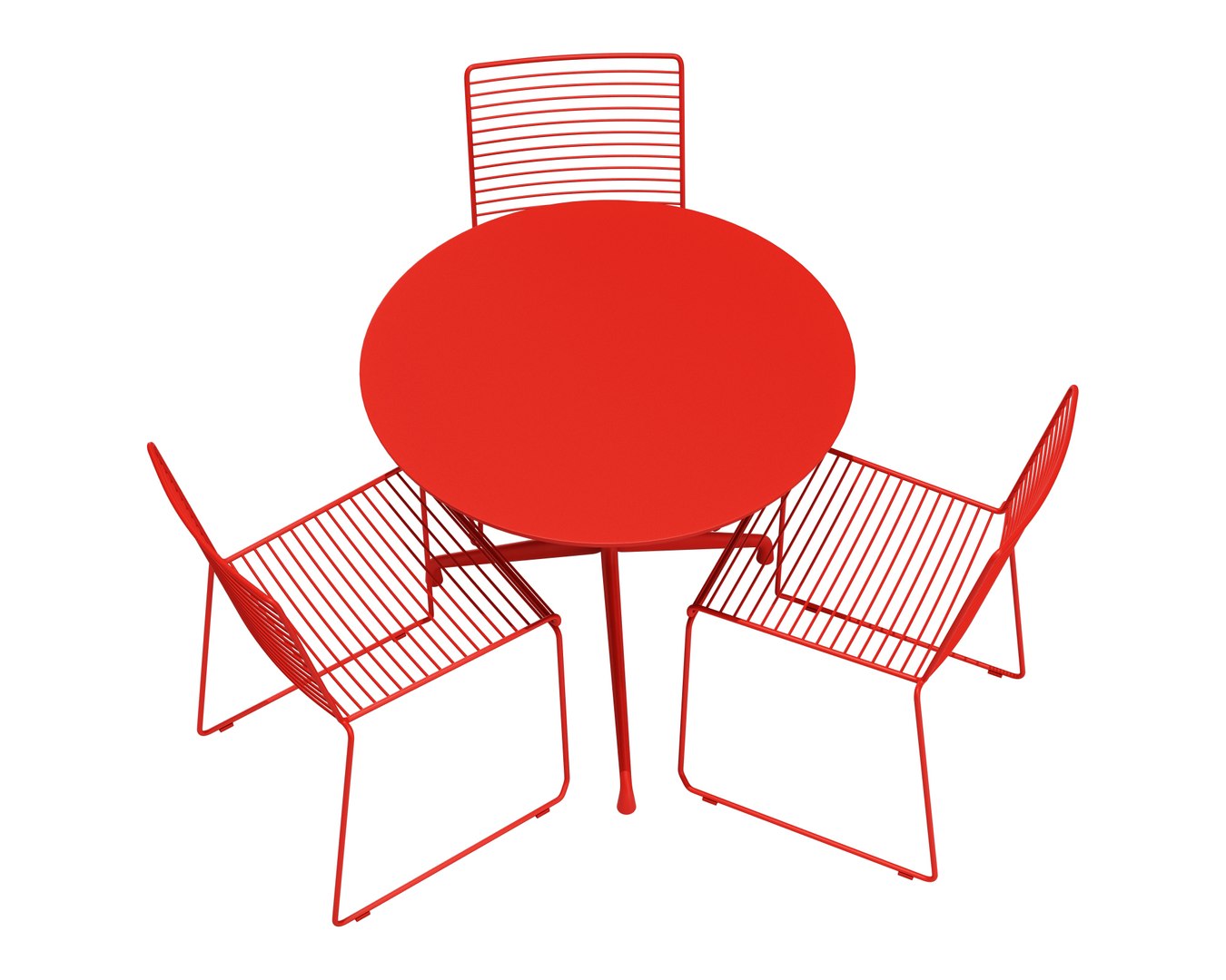 Hay Dining Set Hee Chair-AAC Table 3D - TurboSquid 2402471