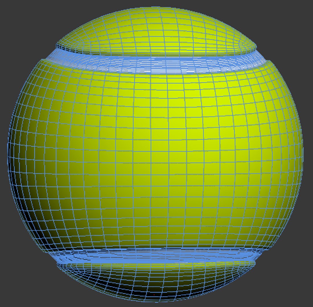 3d Model Of Tennis Ball