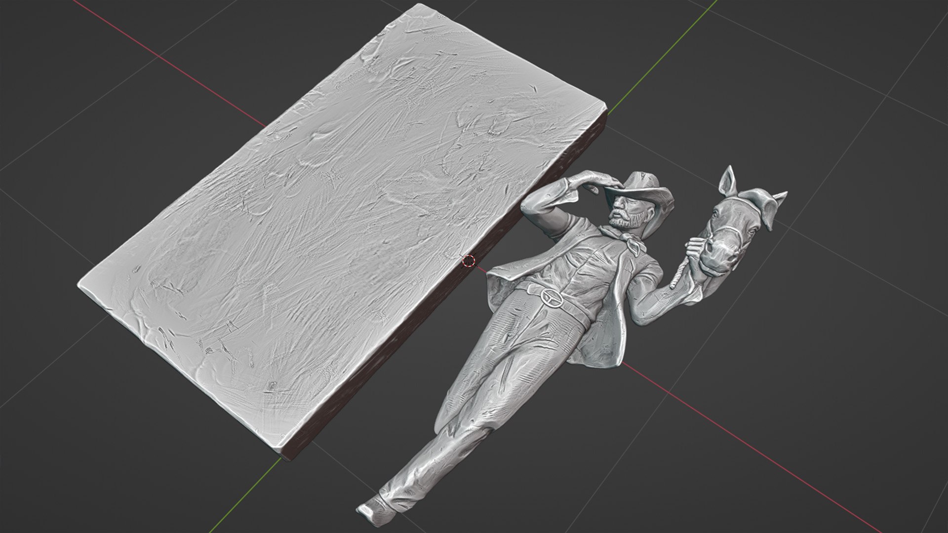 Western Hero Cowboy With Horse 3D Print Model 3D Model - TurboSquid 2251576