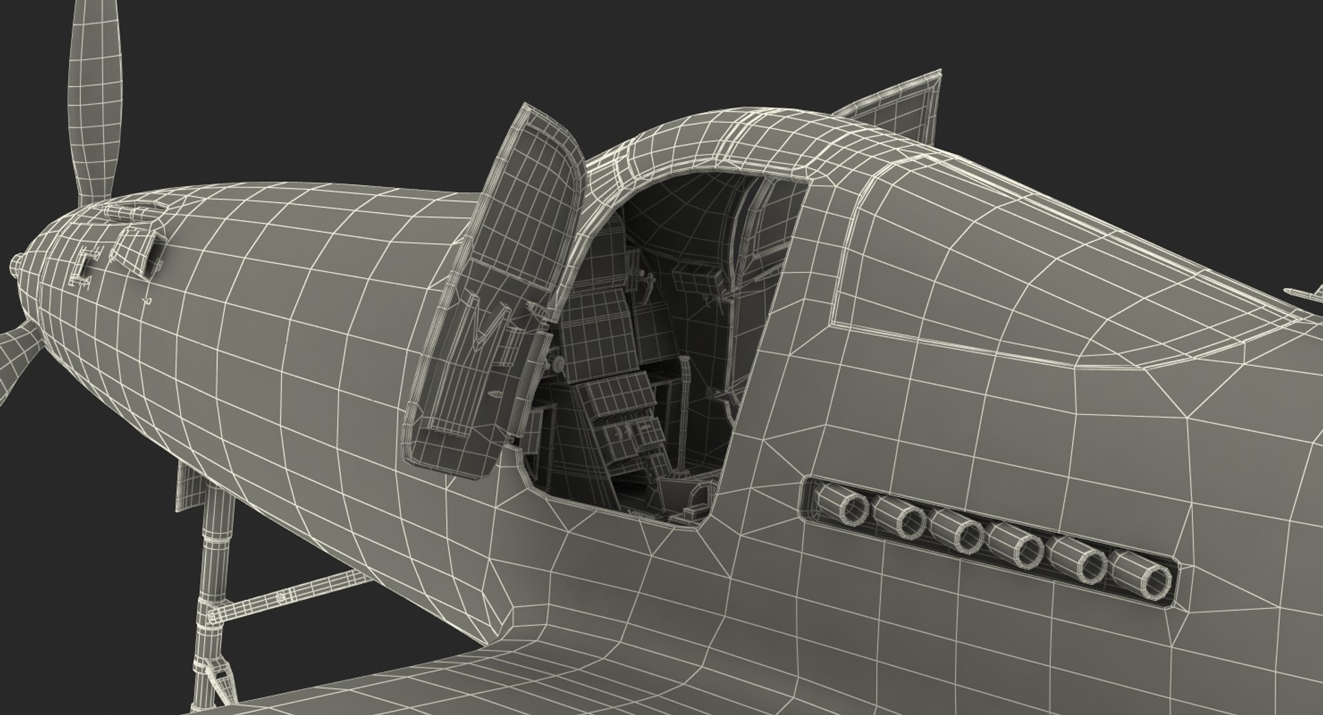 3D american wwii fighter aircraft model - TurboSquid 1159023