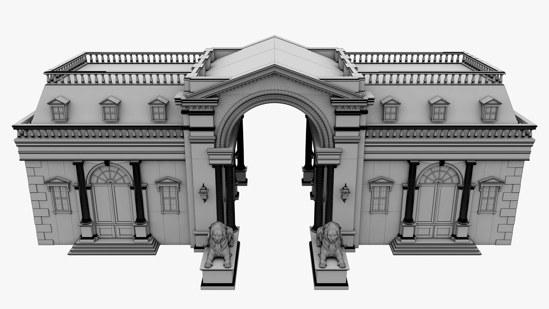 Renaissance Building 3D - TurboSquid 1953704