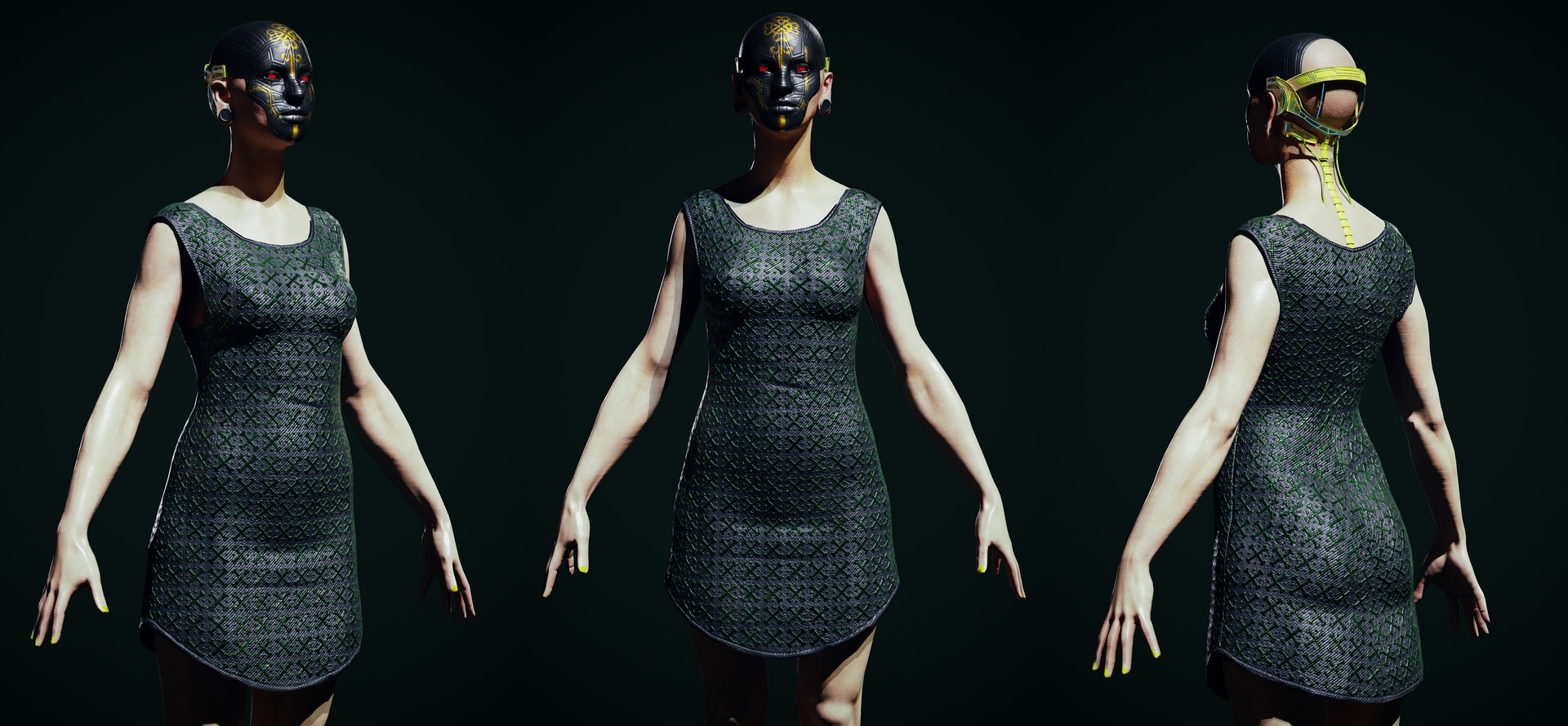 Cyber Cultist V3 3D Model - TurboSquid 2384356