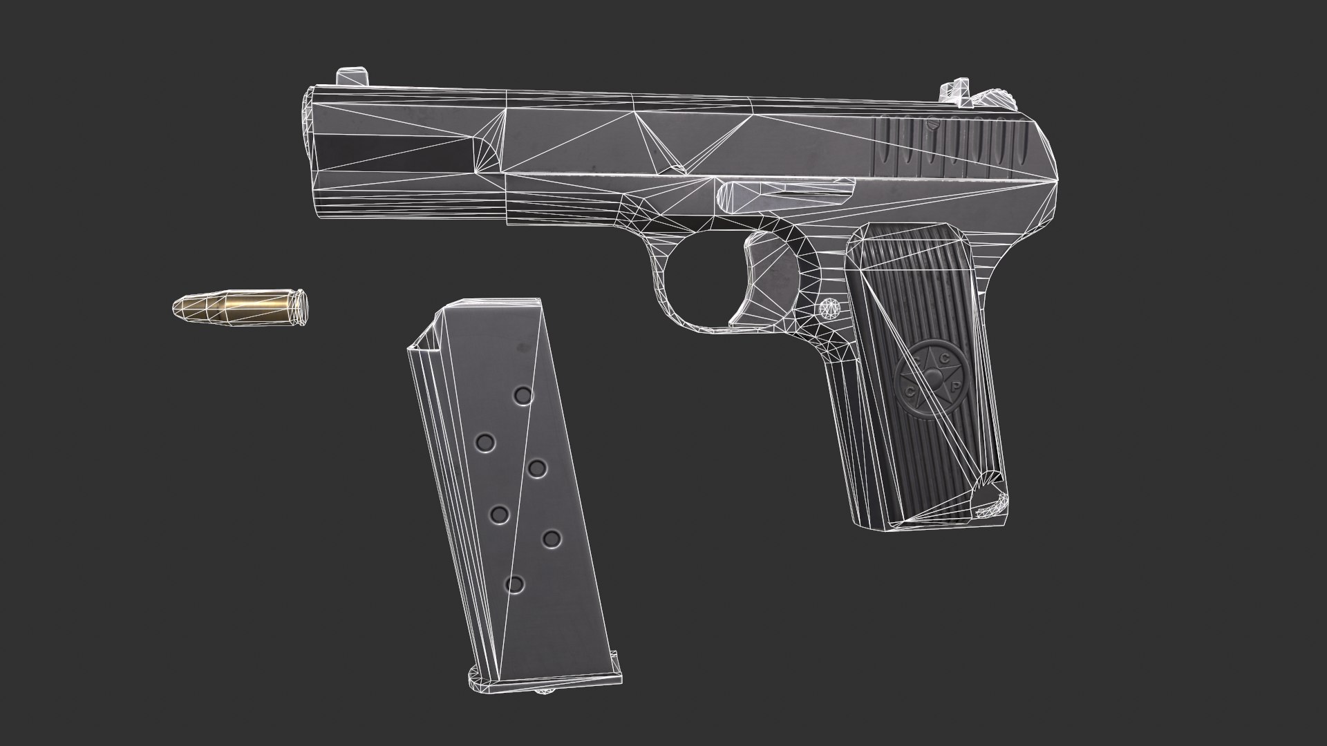 TT-33 Tokarev Pistol 3D - TurboSquid 1962028