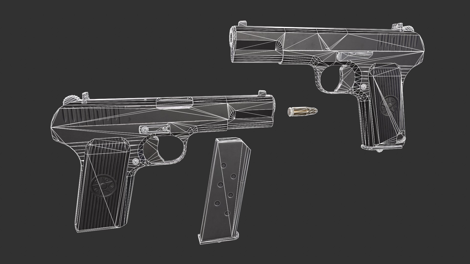 TT-33 Tokarev Pistol 3D - TurboSquid 1962028