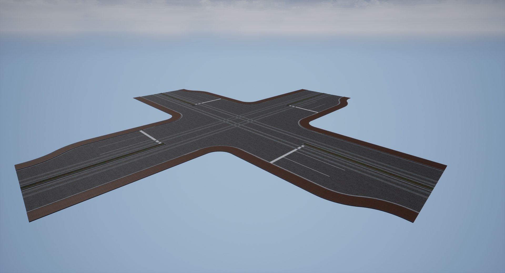 3D Road Markings Highway Streets and Construction Roads model - TurboSquid 1974917
