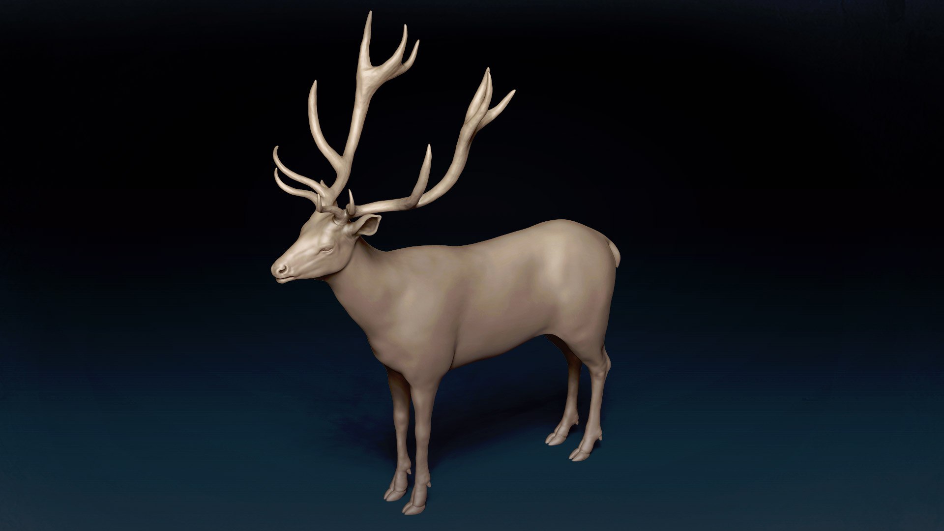 Red Deer Base Mesh 3D 3D - TurboSquid 1823520