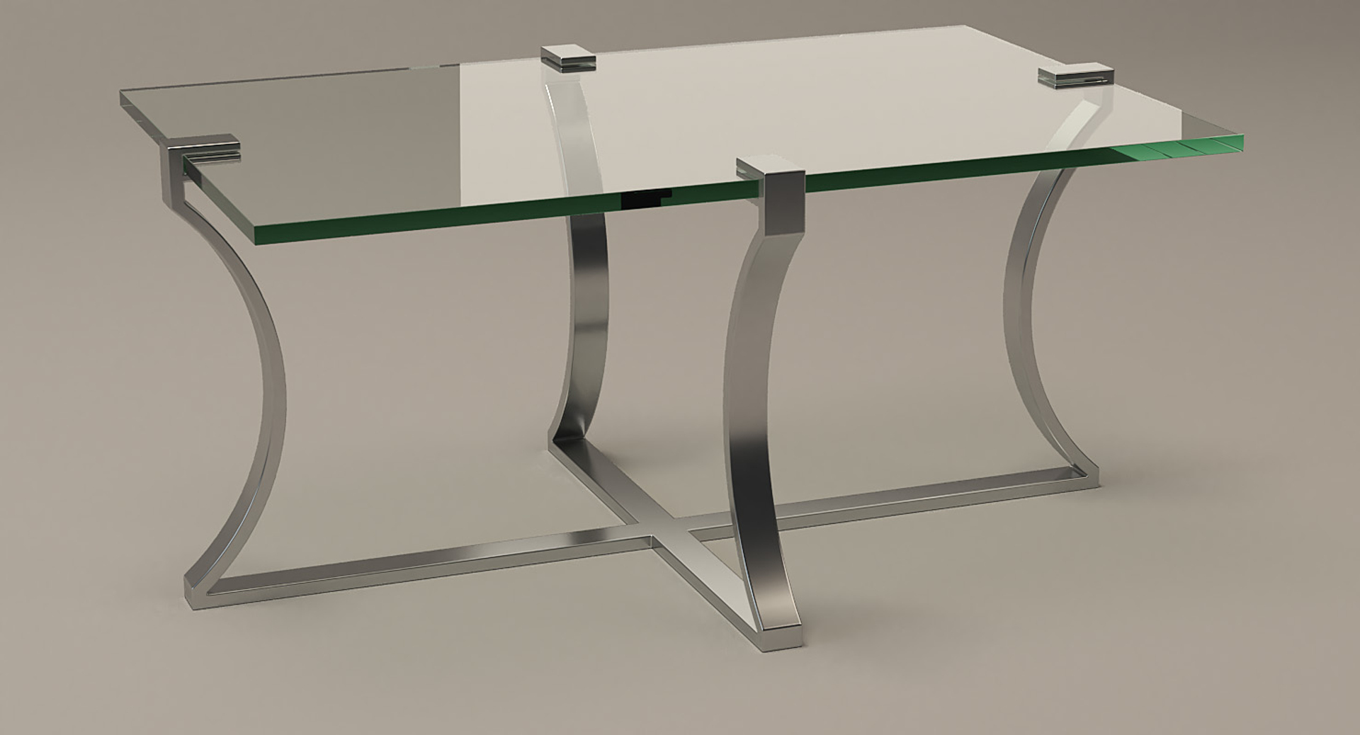 Rectangle Coffee Table Metal 3D - TurboSquid 1392038