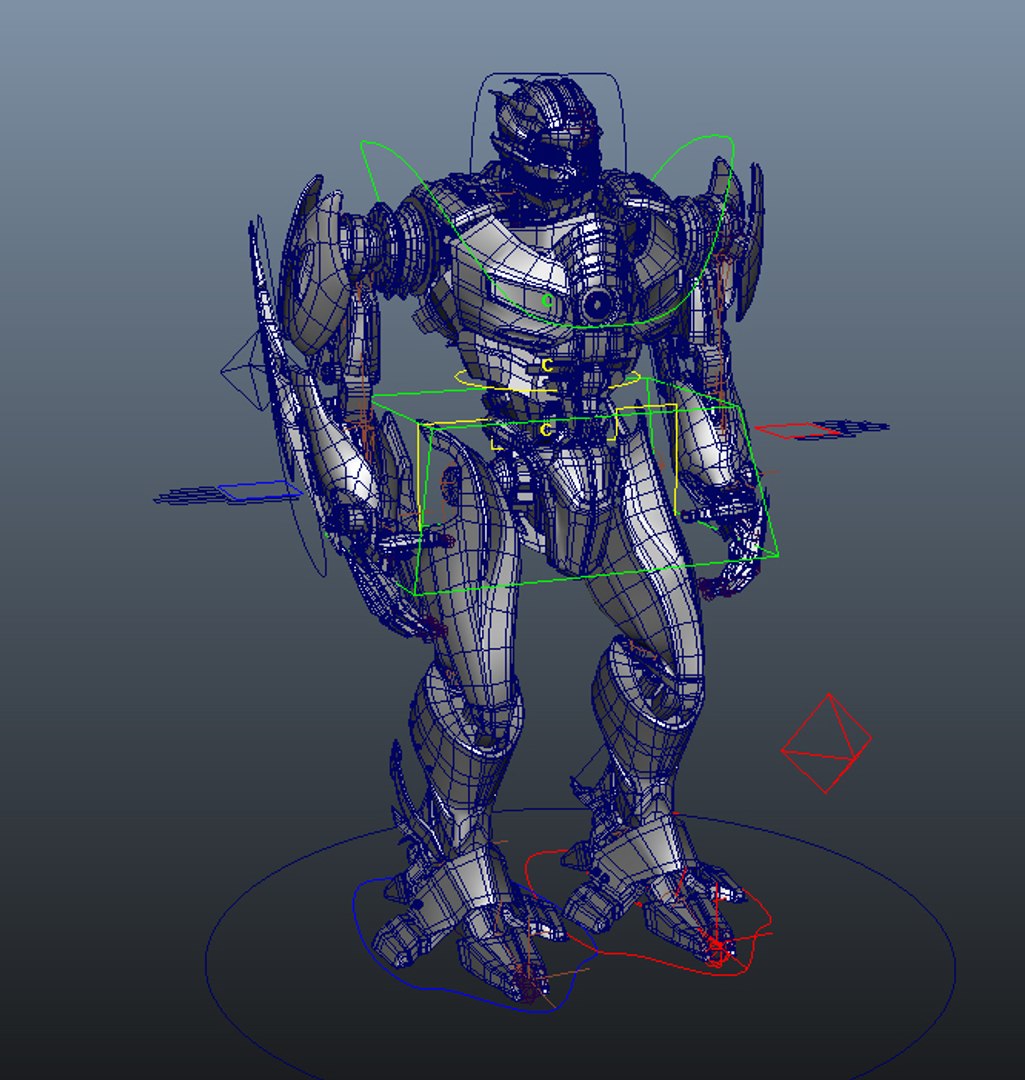 robot rigged ma