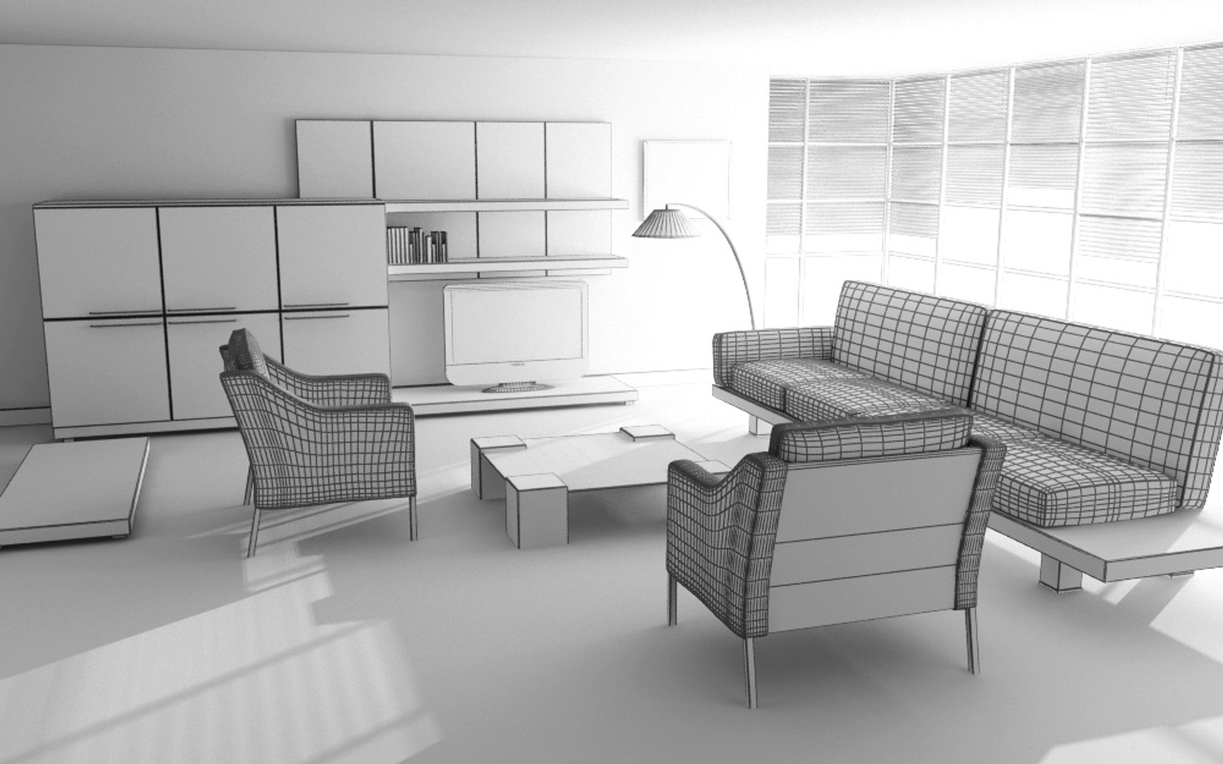 Max Living Room Set 01