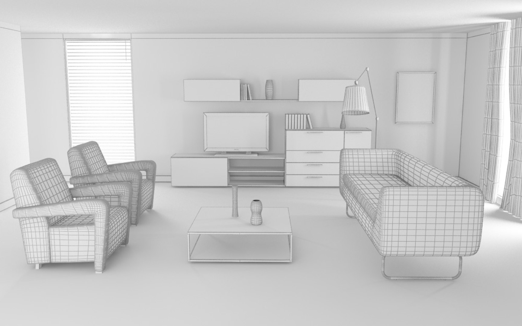 Max Living Room Set 01
