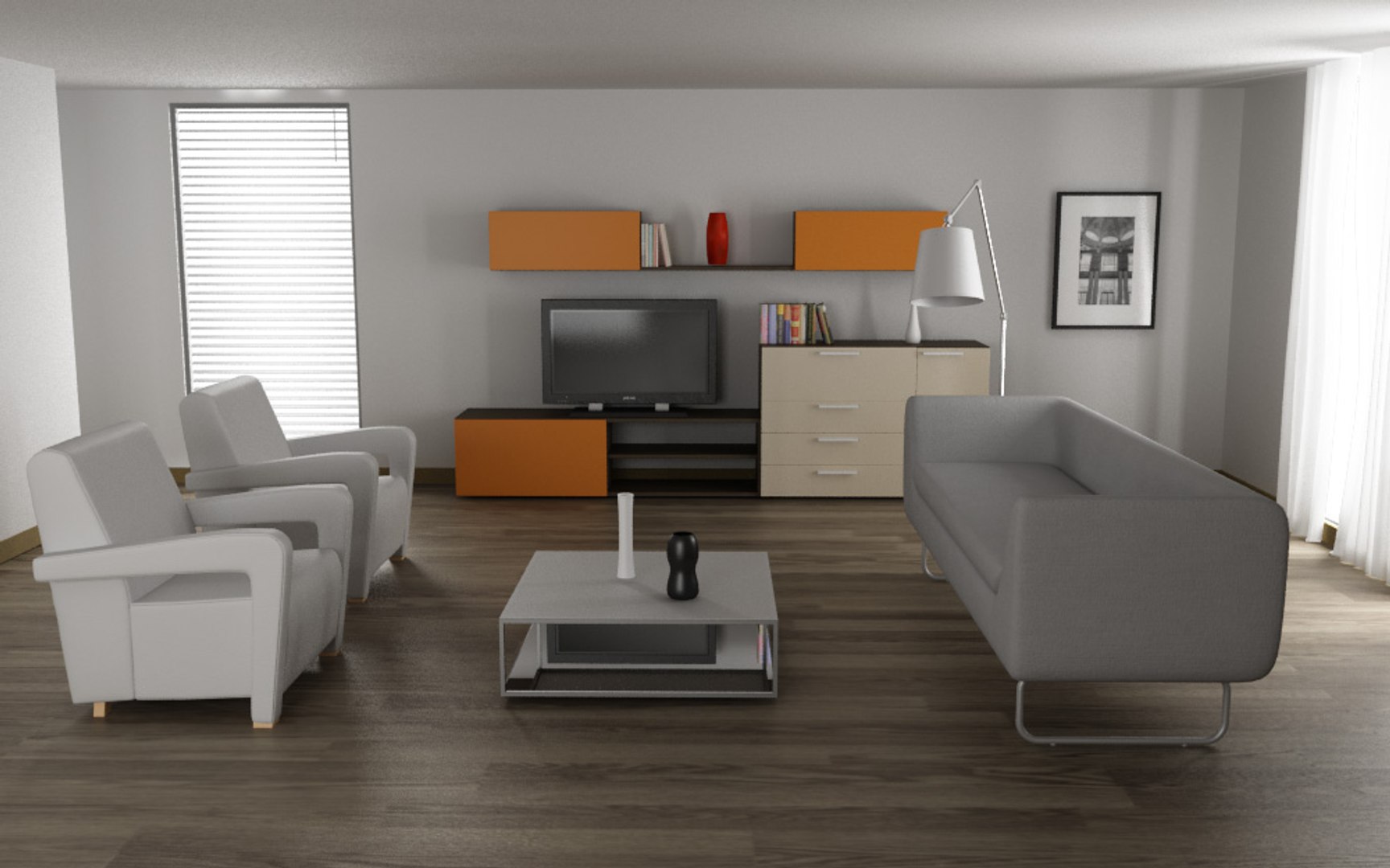 Max Living Room Set 01