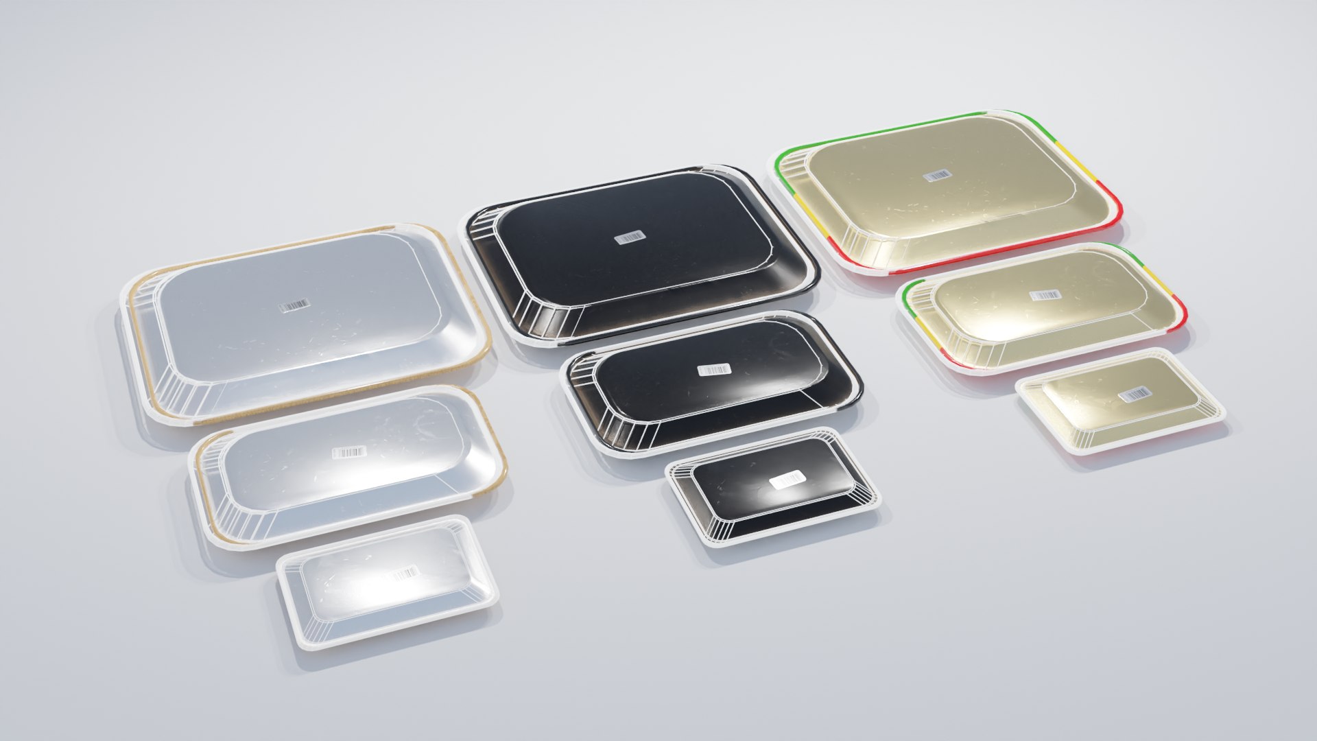 3D Rolling Trays 4K and 2K Low-poly - TurboSquid 1987541