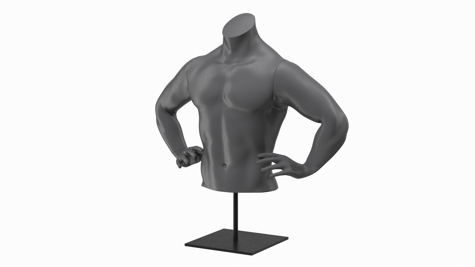 3D Black Man Sports Mannequin Torso - TurboSquid 2106038
