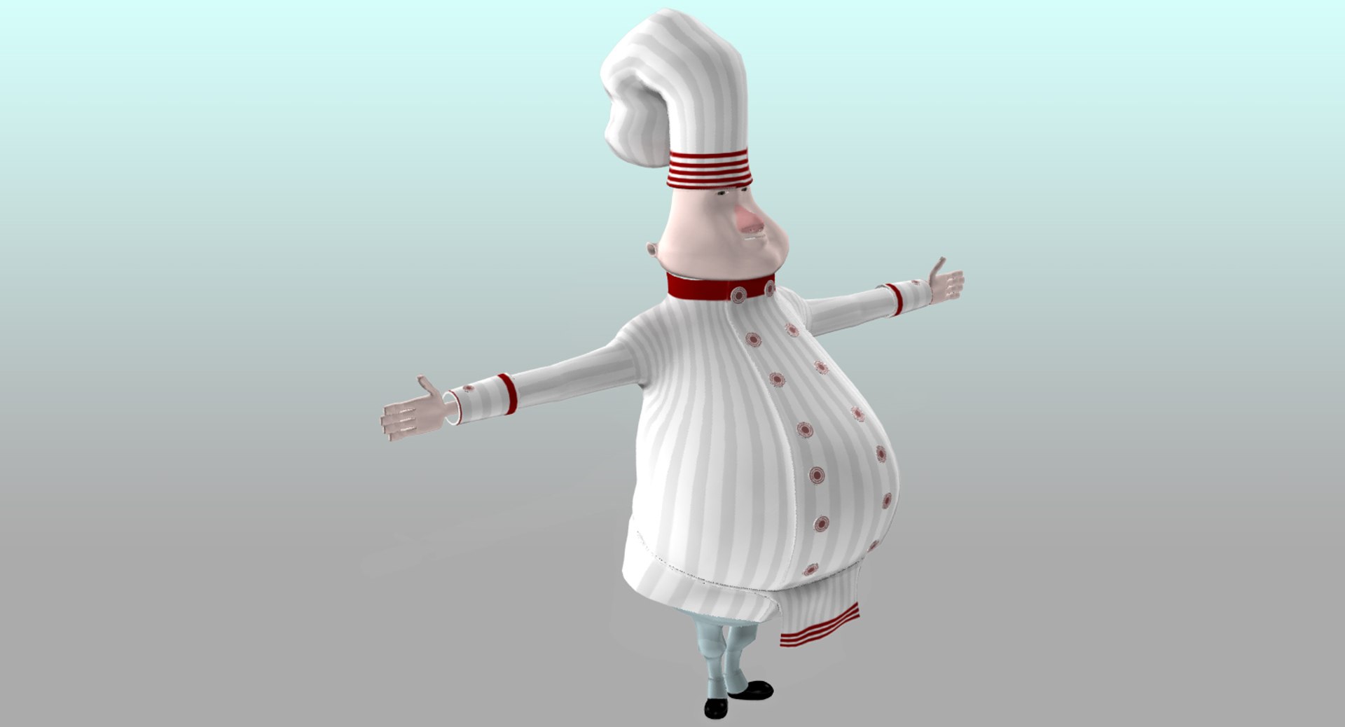 3D Cartoon Chef Character - TurboSquid 1334590