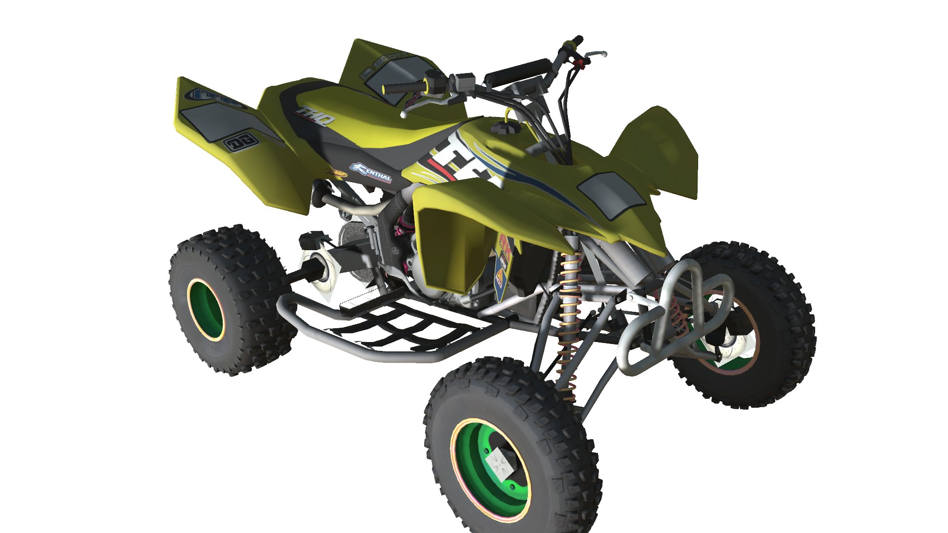 012-KTM 450 SX-Quad-Bike-Quad-ATV-Bike-low Poly Game Ready 3d Model 3D ...