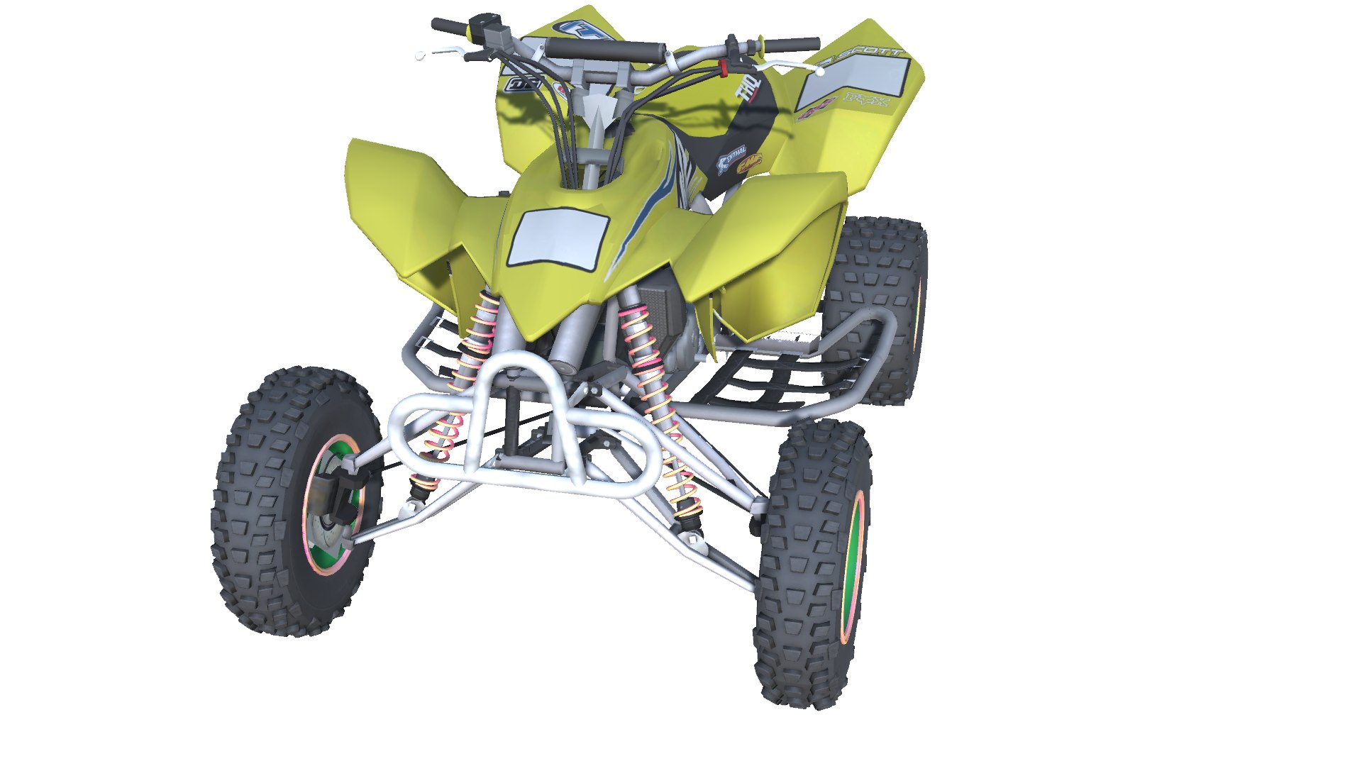 012-KTM 450 SX-Quad-Bike-Quad-ATV-Bike-low Poly Game Ready 3d Model 3D ...