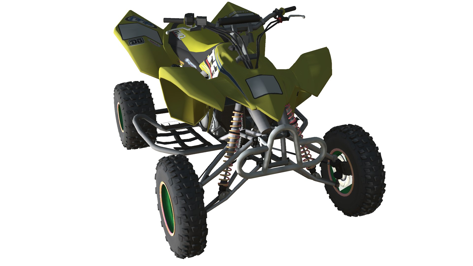 012-KTM 450 SX-Quad-Bike-Quad-ATV-Bike-low Poly Game Ready 3d Model 3D ...